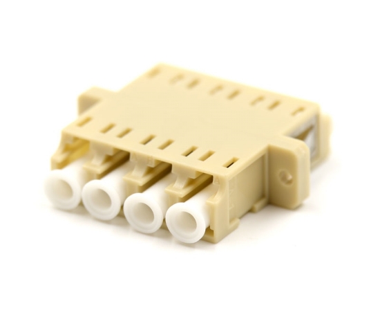 Adaptador Fibra LC/PC BEIGE QUAD FLANGED – Arrichetta